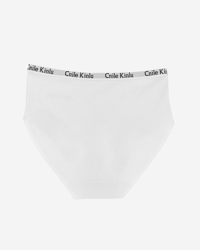 Womens White Cotton Panties With Stripes Underwear White Woman